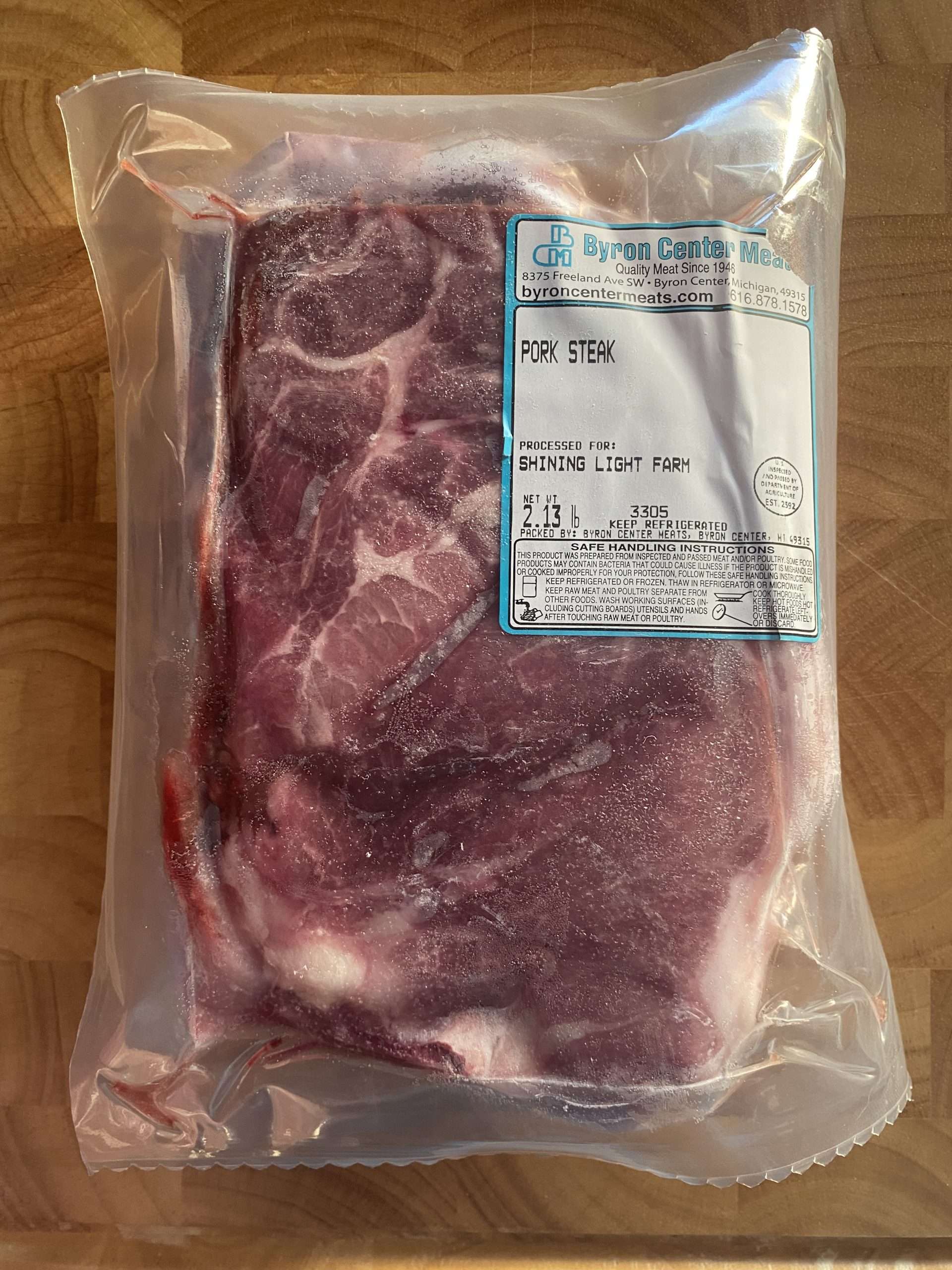 Pork Steaks | Shining Light Farm & Homestead
